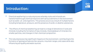 CHEMICAL WEATHERING | PPTX