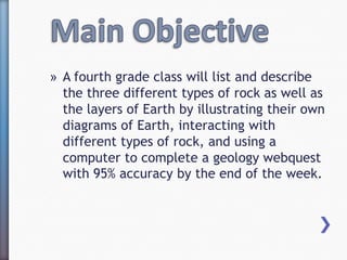 Geology unit plan | PPTX