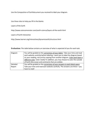 Geology webquest | DOCX
