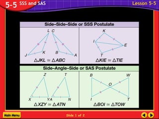 Geom 5.5 SSS and SAS | PPT