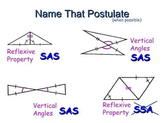 Geom 5.5 SSS and SAS | PPT