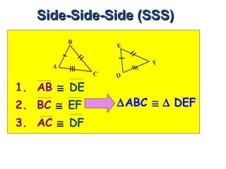 Geom 5.5 SSS and SAS | PPT