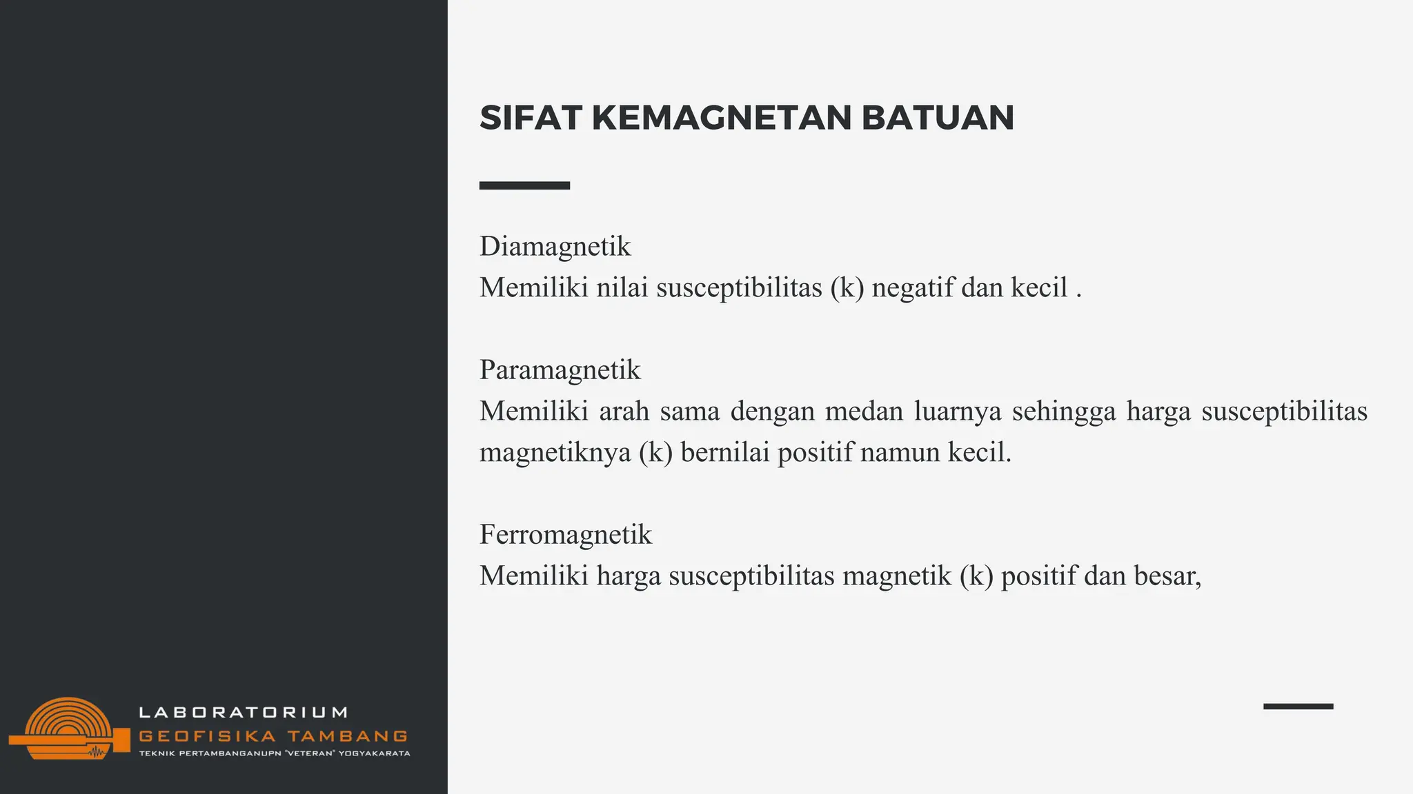 geofisika metode geomagnet dalam dunia pertambangan | PPTX