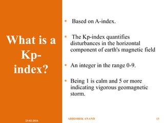 Geomagnetic storms and power system | PPTX