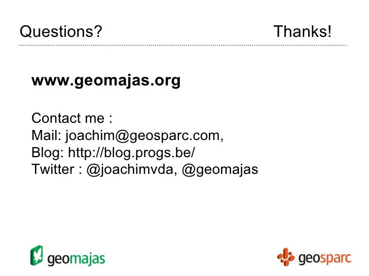 Introducing the Geomajas Open Source framework for building spatial w…