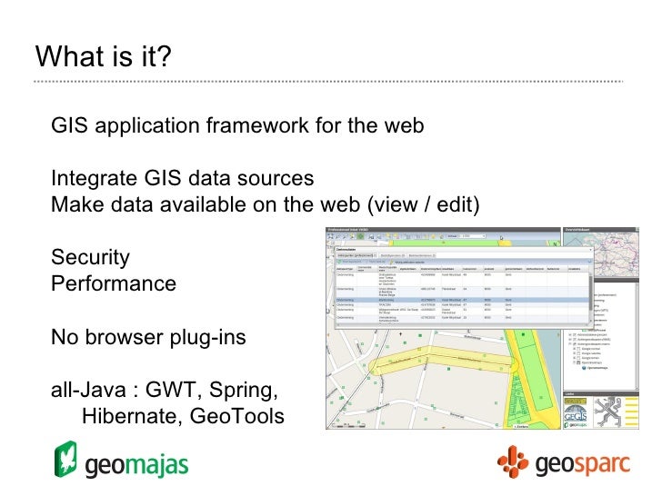 Introducing the Geomajas Open Source framework for building spatial w…