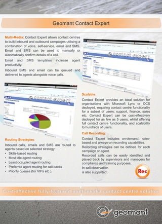 Geomant contact expert v04 | PDF