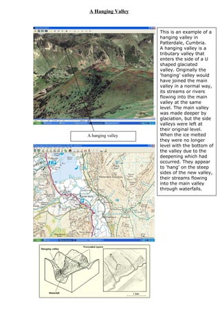 Hanging Valley On Topographic Map