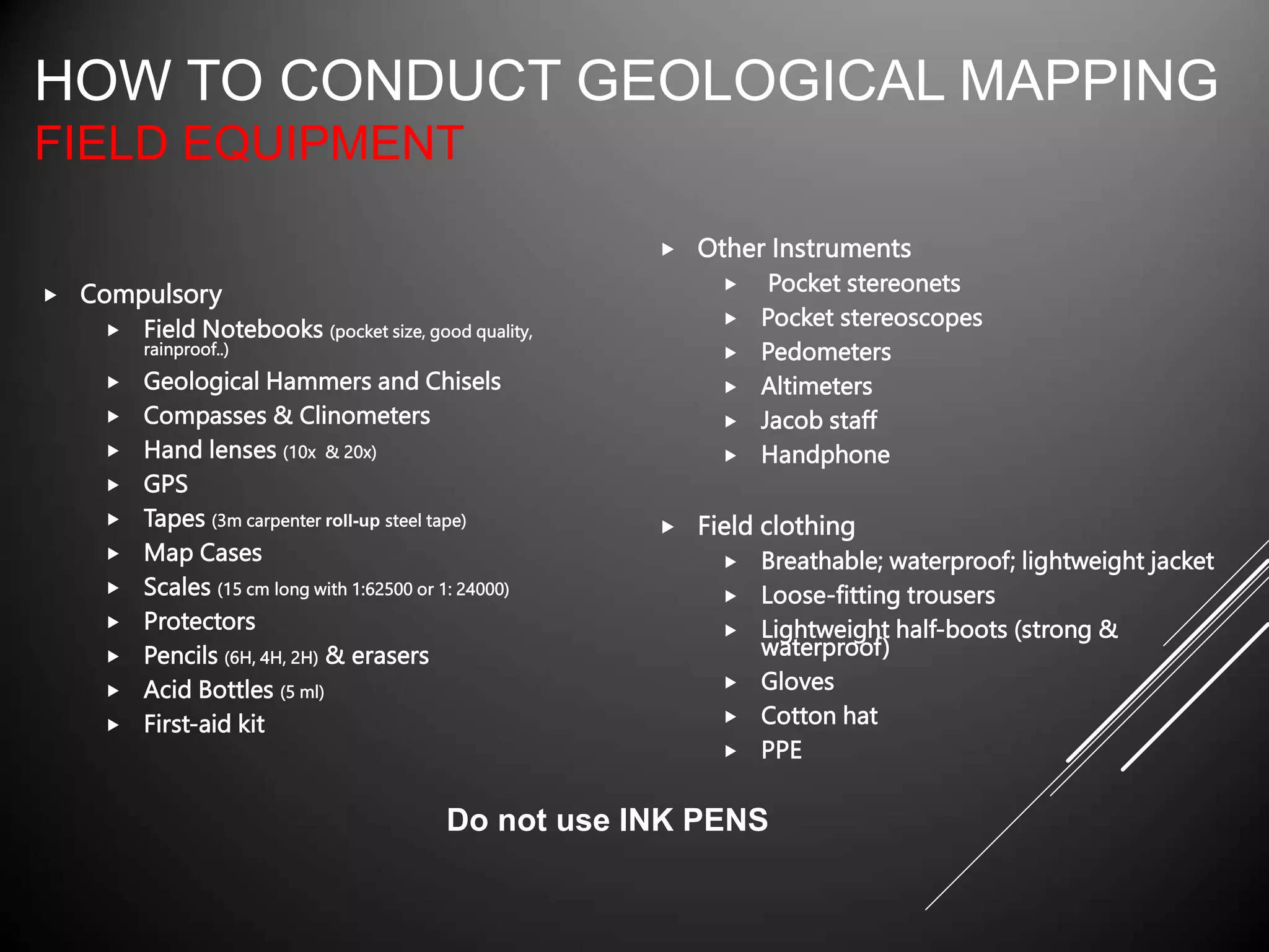 Geomapping in Engineering Geology UMT.pptx | Geography | Science