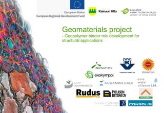 Geo materials at Geopcamp | PPT