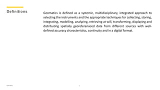 Geomatics | PPTX