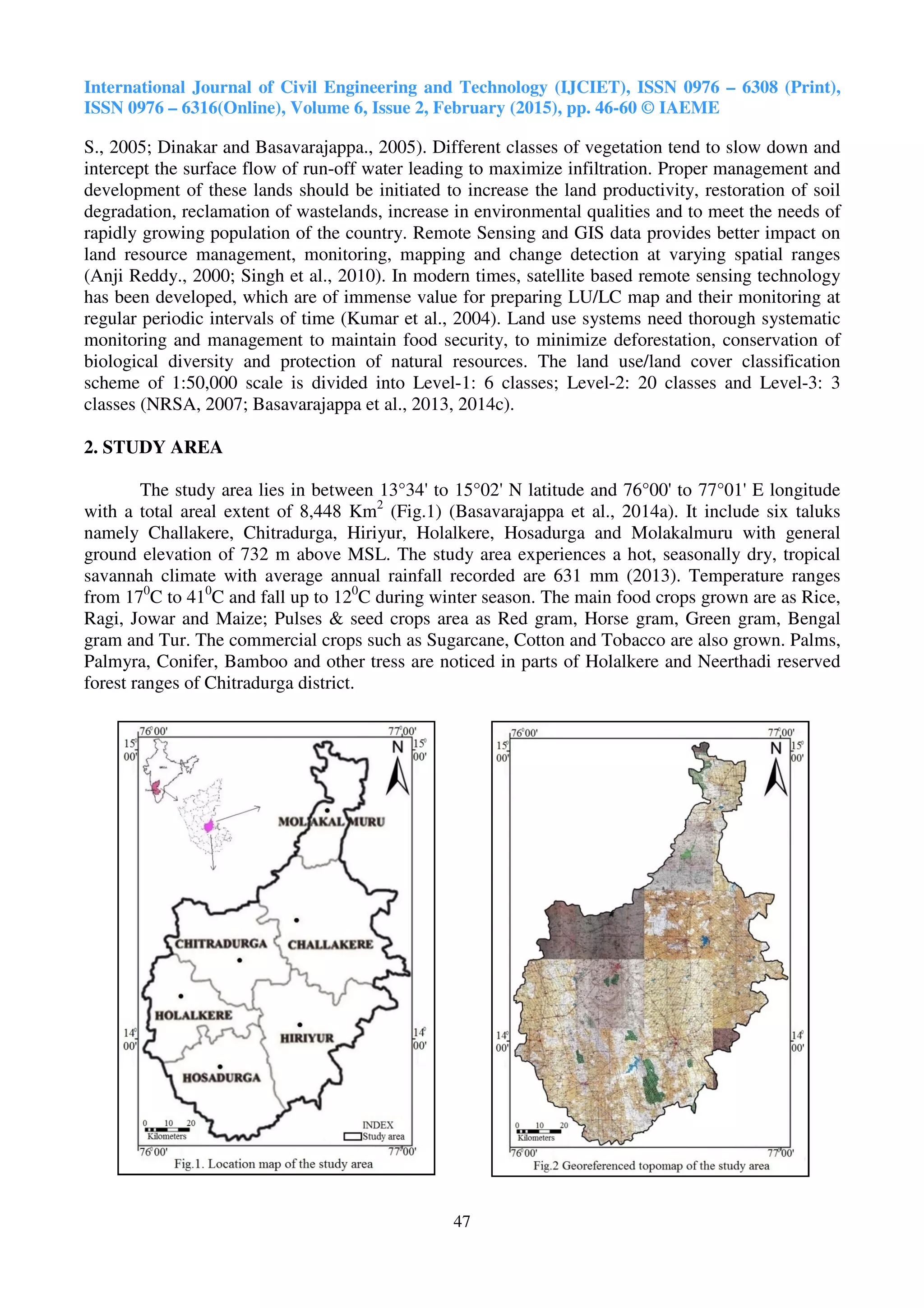 GEOMATICS ANALYSIS ON LAND USE LAND COVER CLASSIFICATION SYSTEM IN ...