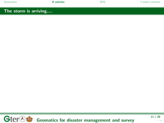 Geomatics for Disaster Management and Survey | PDF