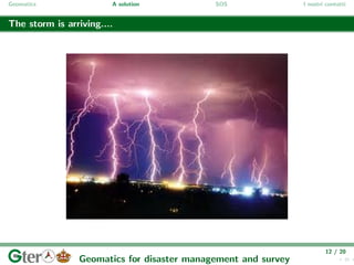 Geomatics for Disaster Management and Survey | PDF
