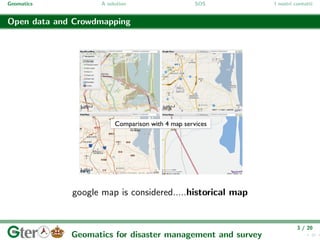 Geomatics for Disaster Management and Survey | PDF