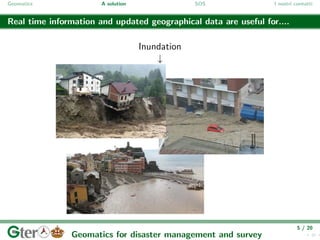 Geomatics for Disaster Management and Survey | PDF