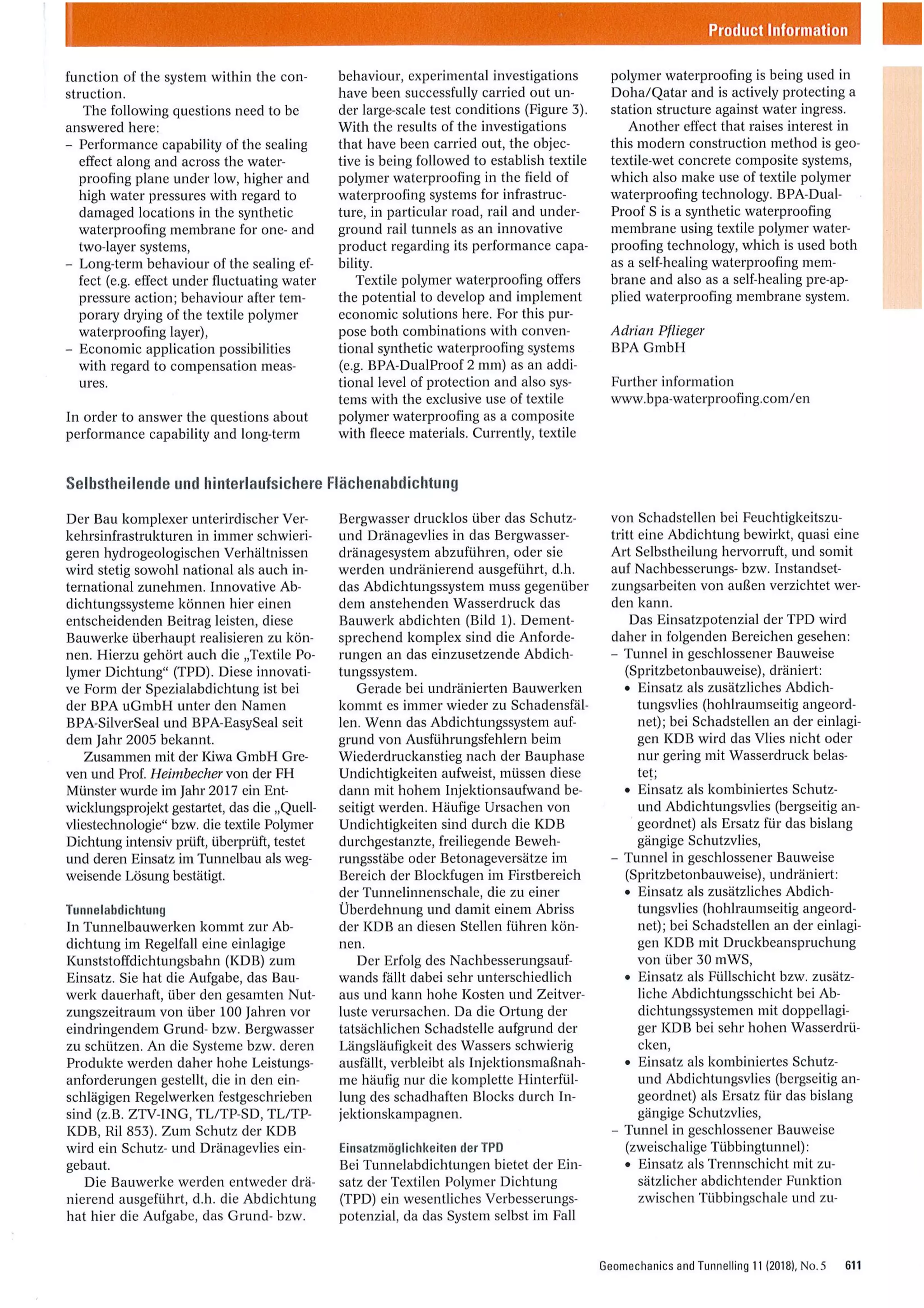 Geomechanicals and Tunneling | PDF