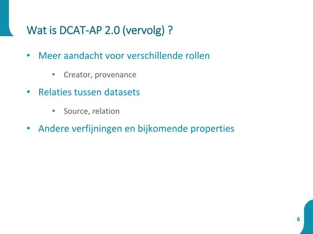 Overzicht DCAT-AP | PPT