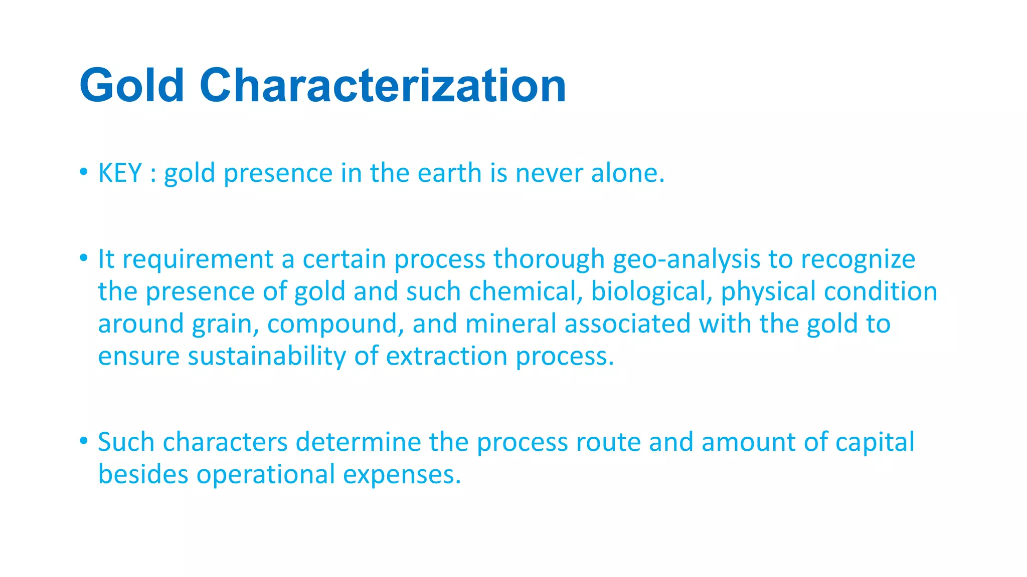 Geometallurgy study to define effective gold extraction | PDF