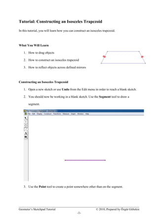 Geometer s sketchpad_tutorial_-_isosceles_trapezoid | DOC