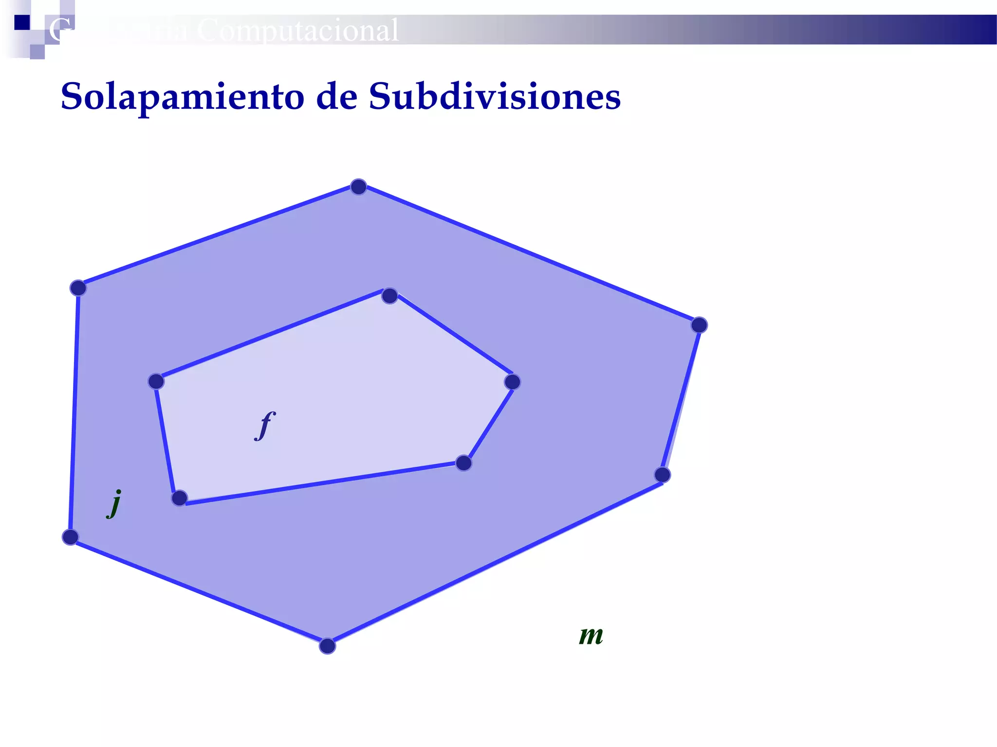 Geometría computacional solapamiento de subdivisiones | PPT