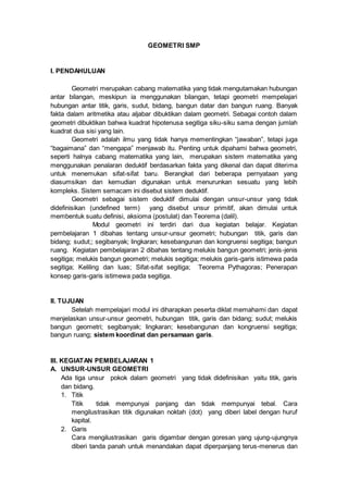 Geometri | DOCX