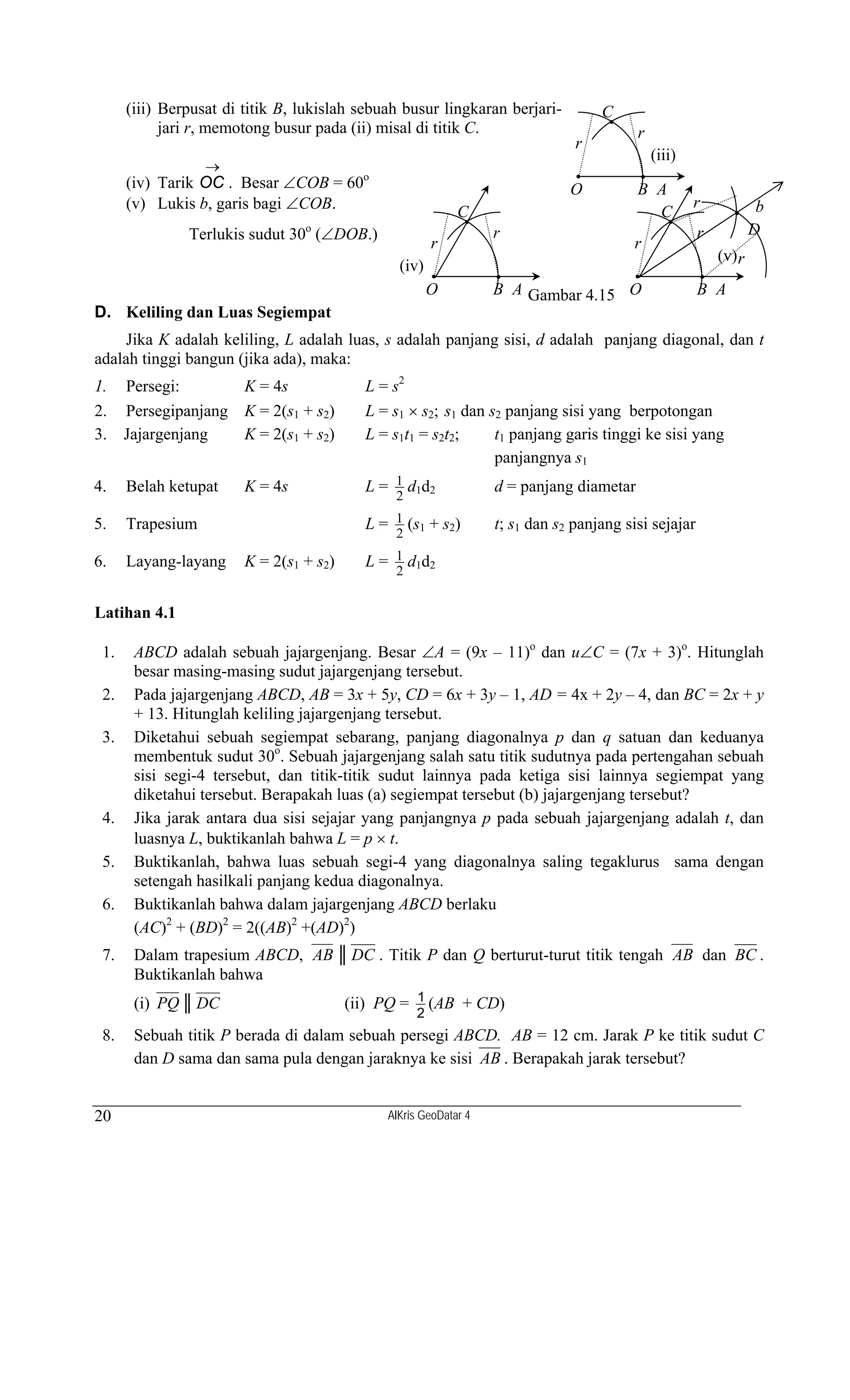 Buku paket Matematika, Geometri pengukuran SMP | PDF