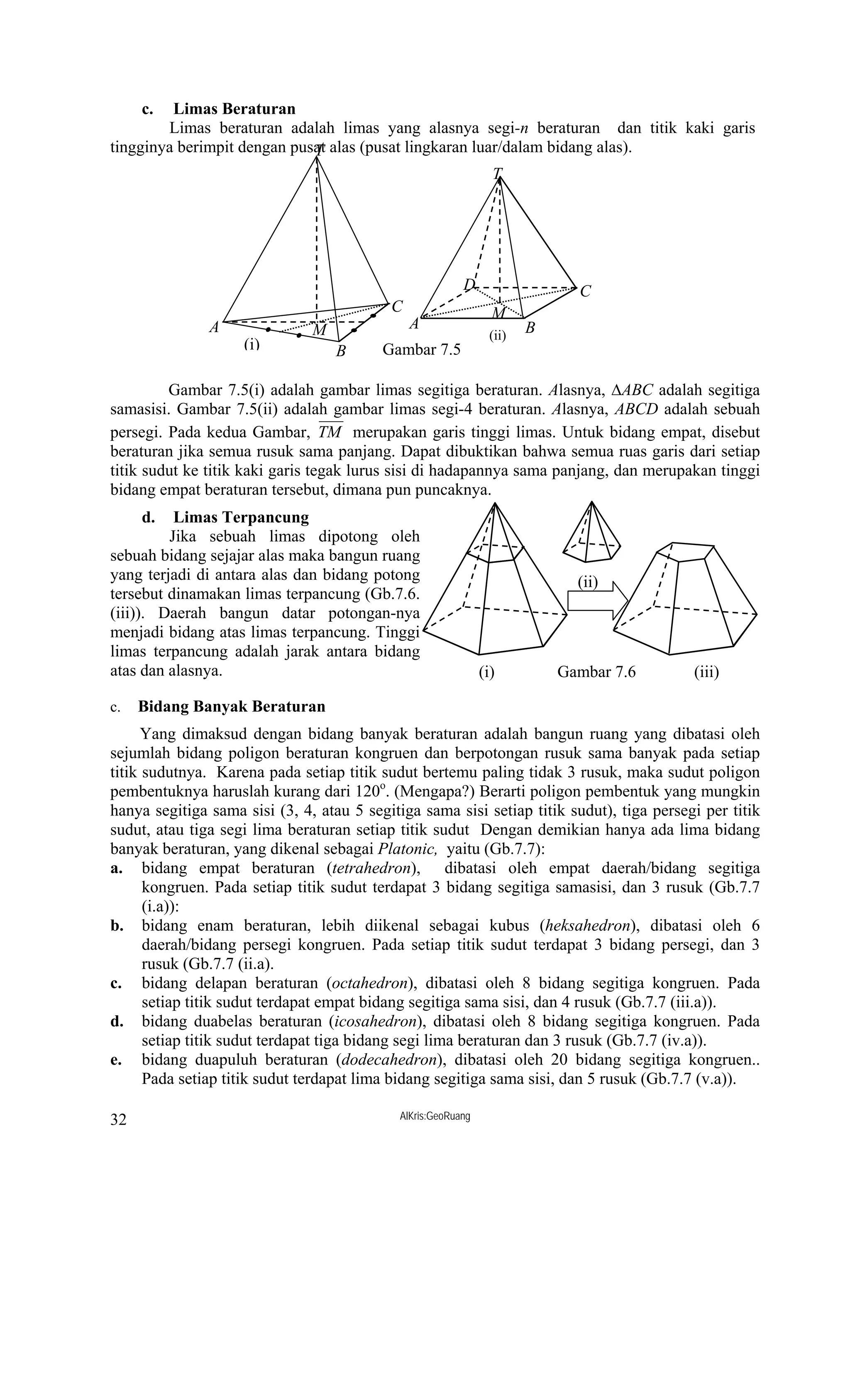 Buku paket Matematika, Geometri pengukuran SMP | PDF