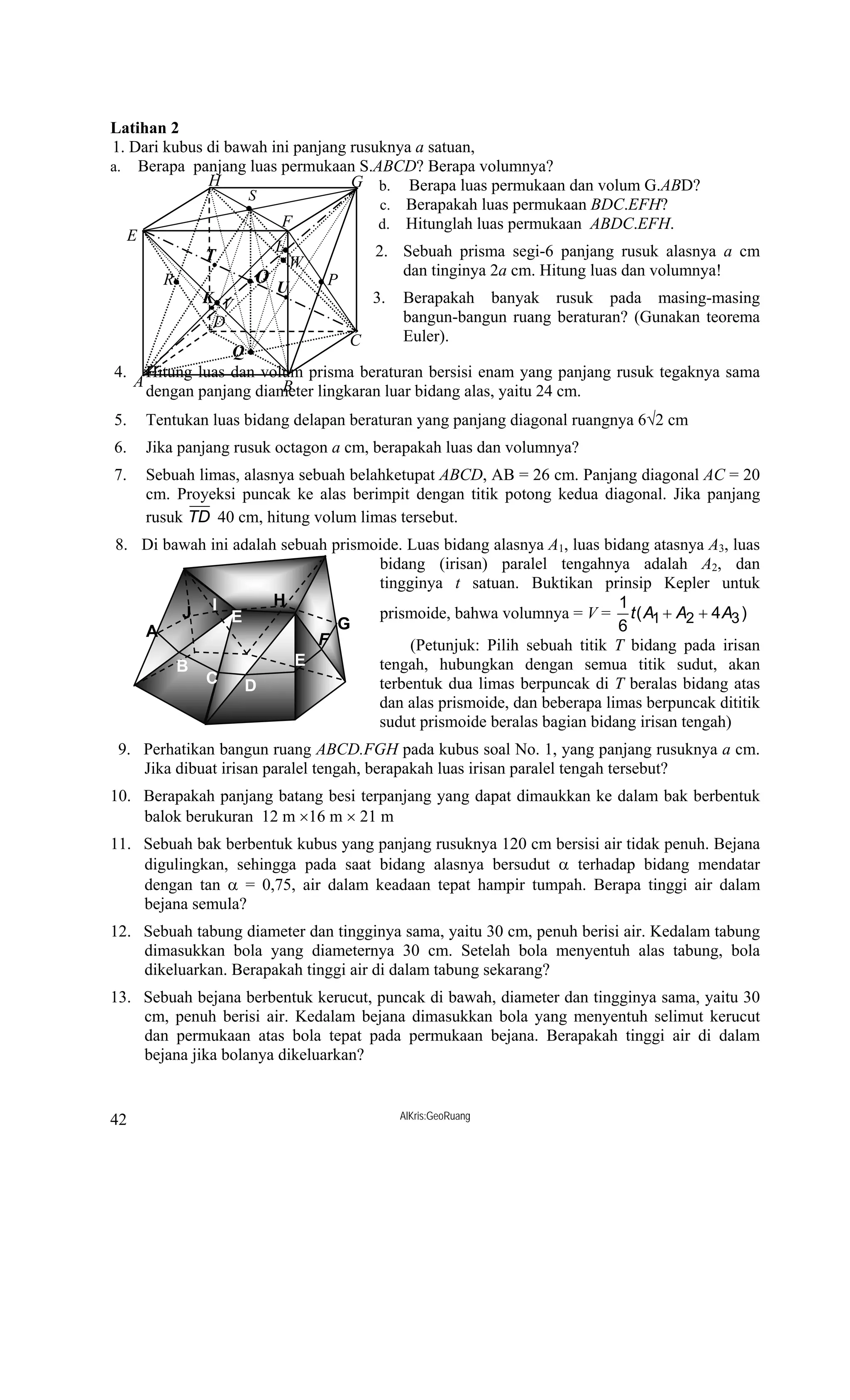 Buku paket Matematika, Geometri pengukuran SMP | PDF