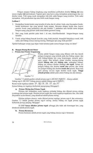 Buku paket Matematika, Geometri pengukuran SMP | PDF