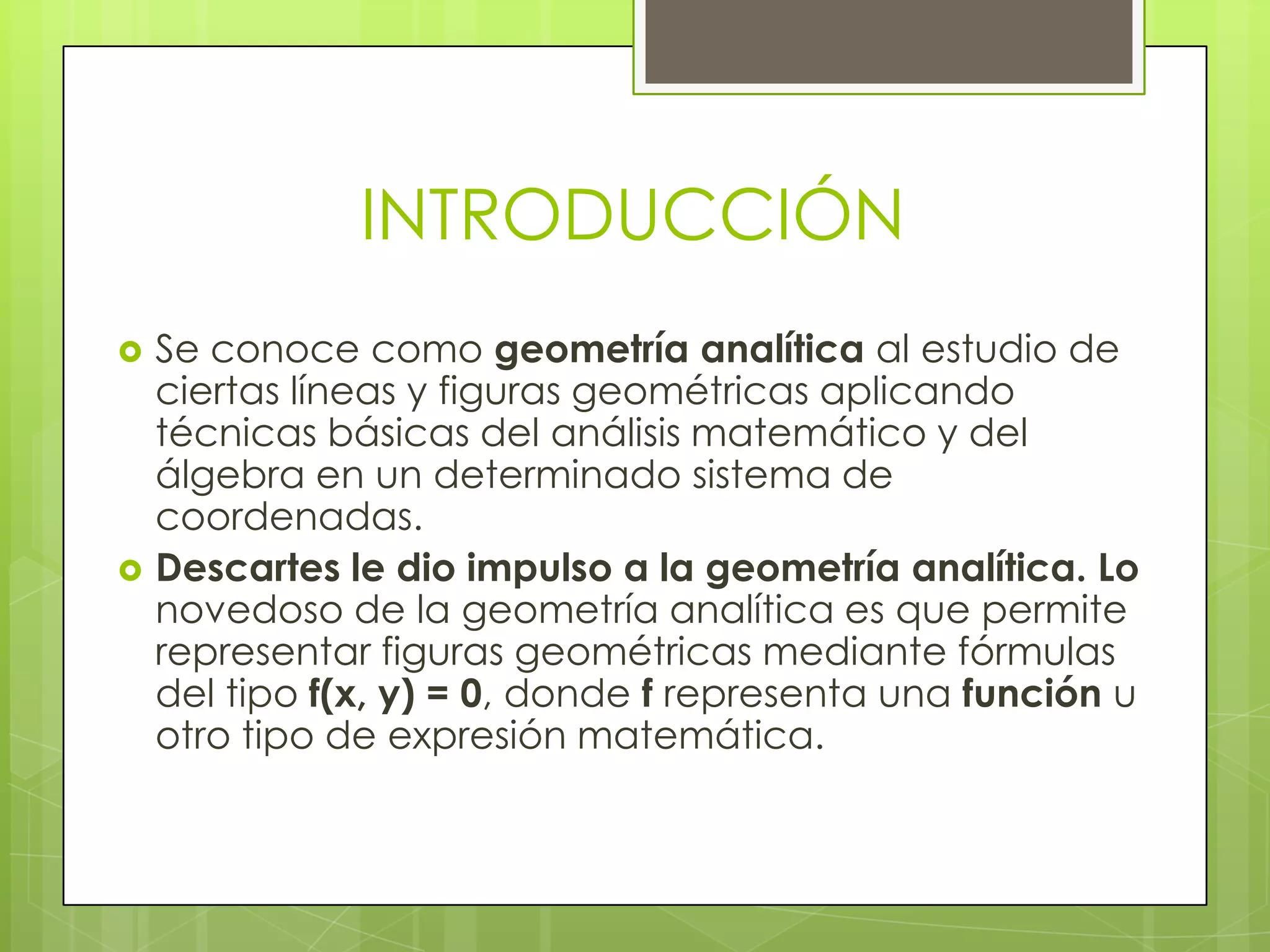 Geometria analitica | PPTX | Geography | Science