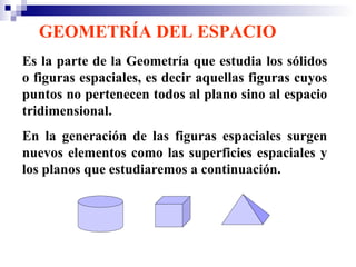 Geometria del espacio sdg jrvt | PPT
