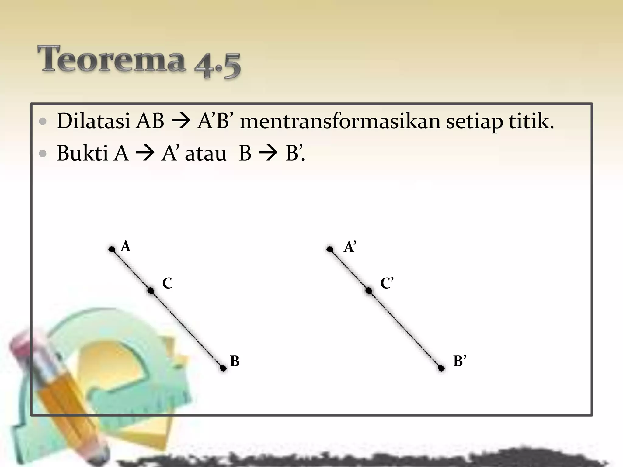Geometri affin teorema 4.4 | PPTX