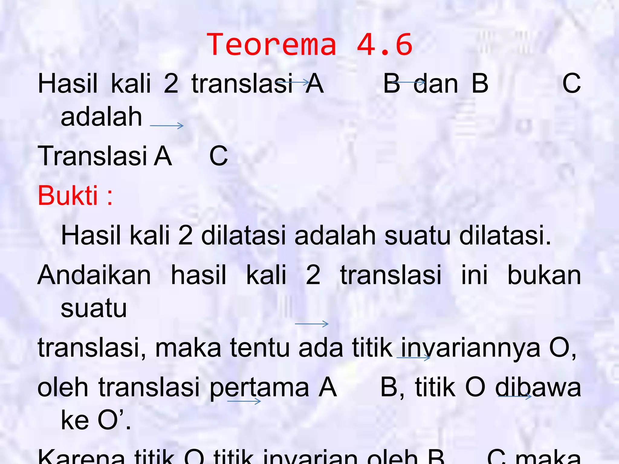 Geometri affin teorema 4.6 | PPTX