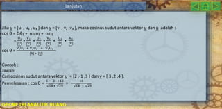 Geometri analitik ruang 1 | PPTX