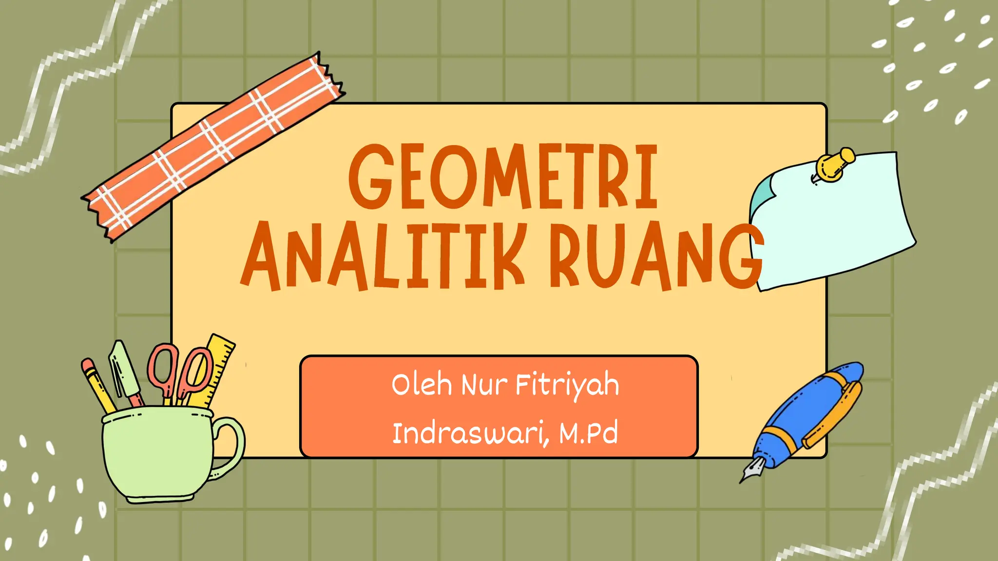 Sebaran materi mata kuliah geometri analitik ruang | PPT