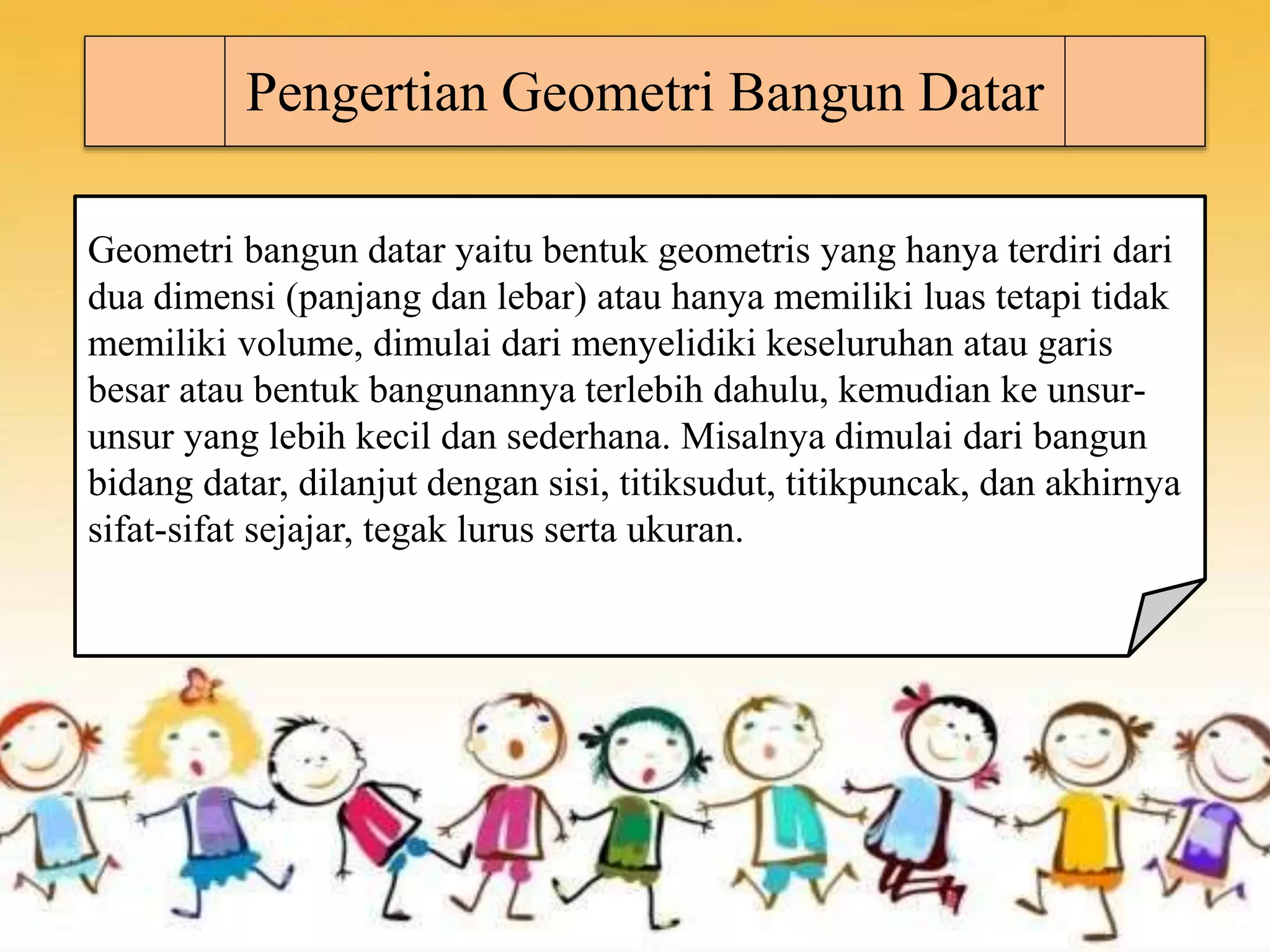 Geometri bangun datar | PPTX