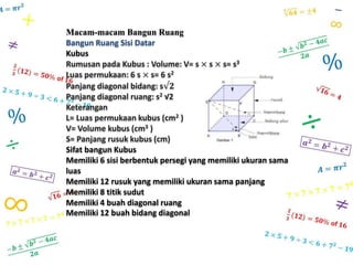 Geometri bangun ruang | PPTX