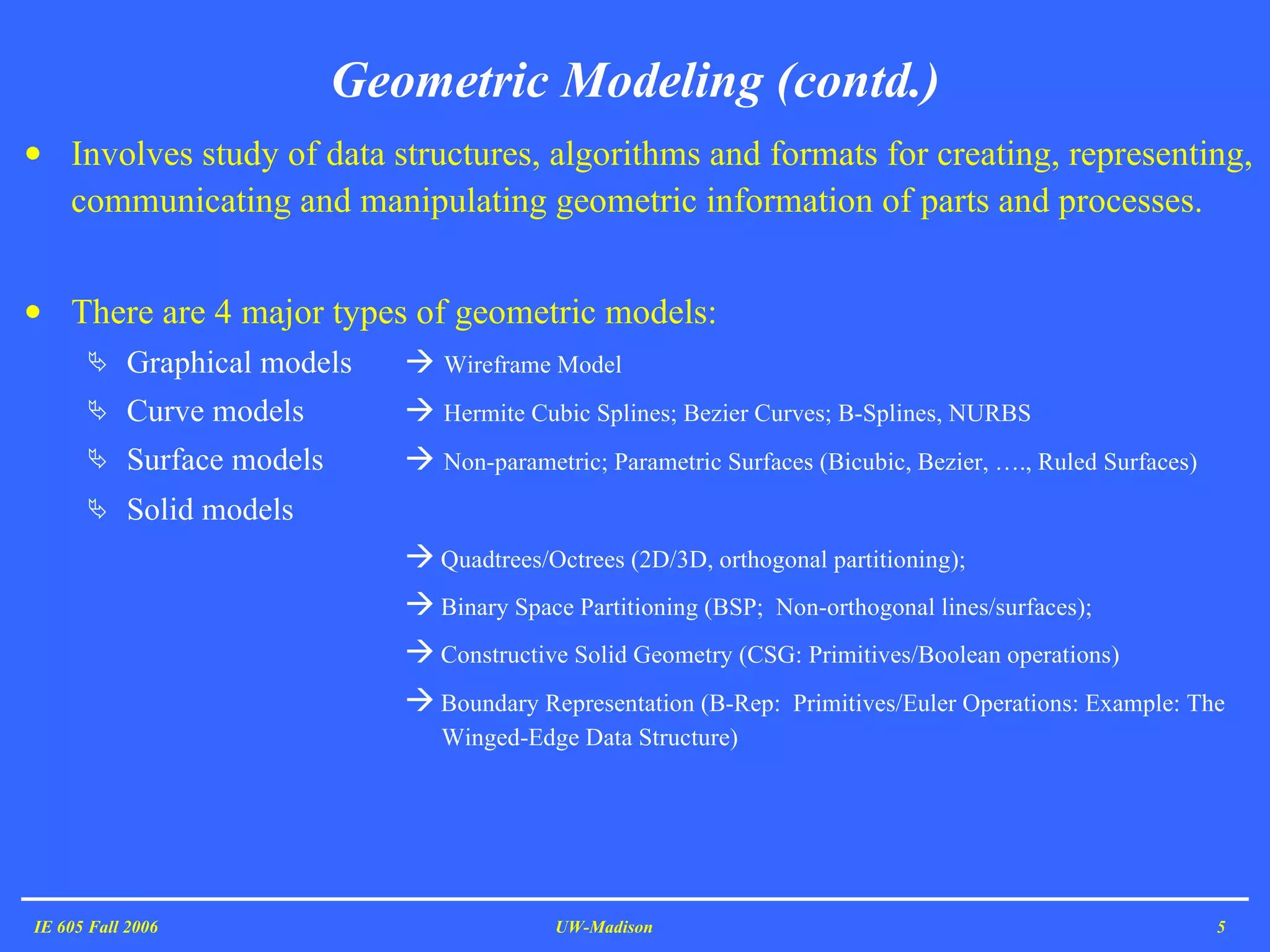 Geometric Modeling | PPT