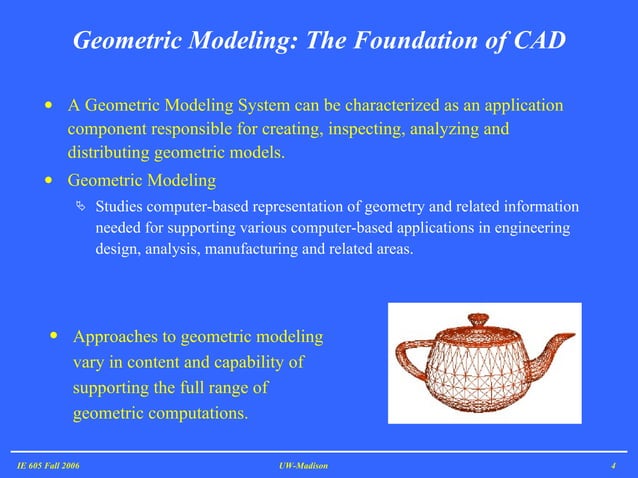 Geometric Modeling | PPT | 3-D Graphics | Computer Software and ...