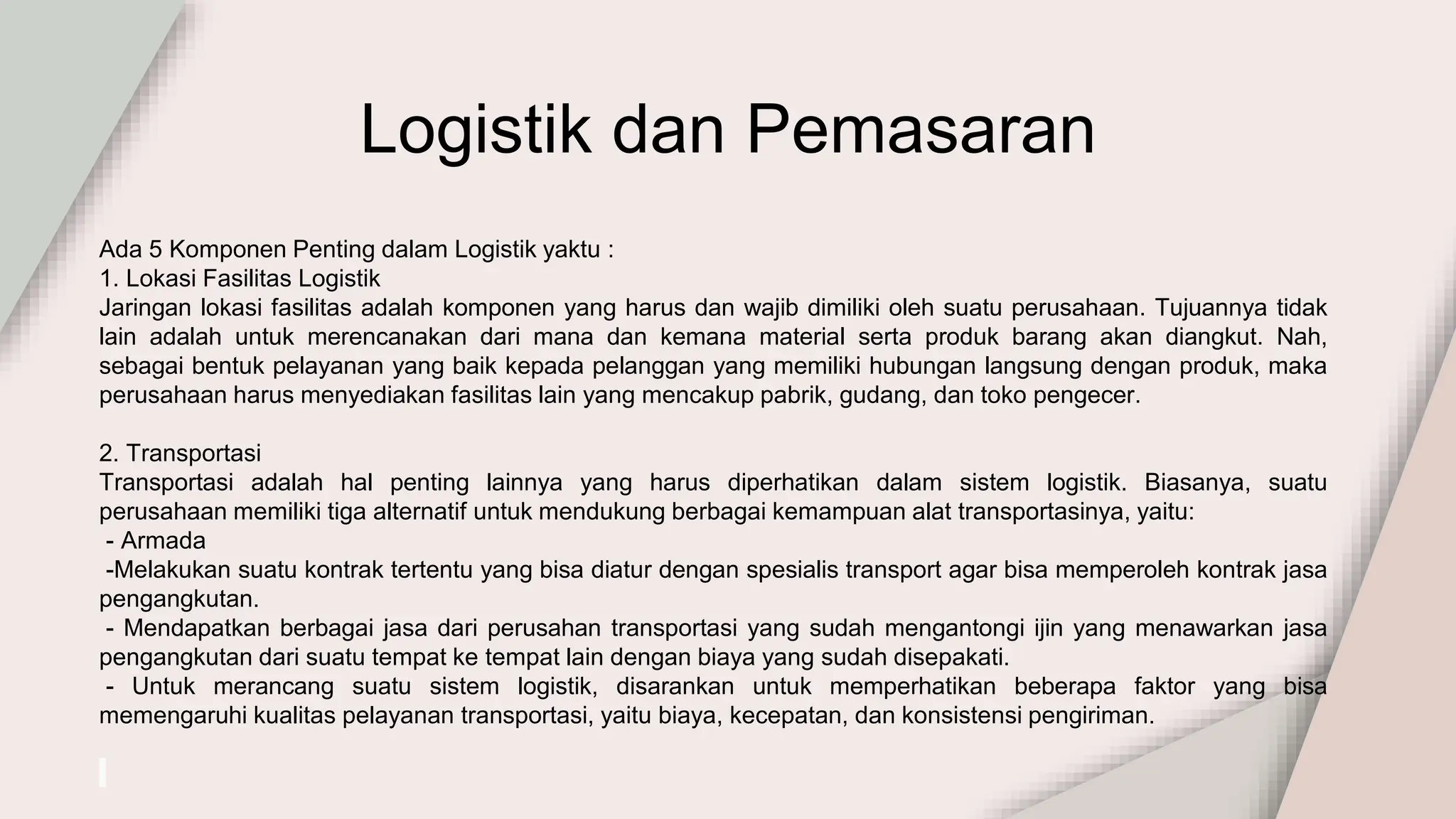 Pengertian apa itu manajemen logistik.ppt