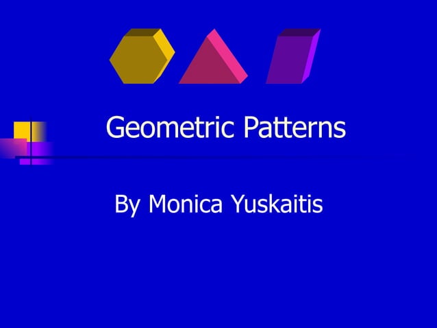 Geometric Patterns | PPT