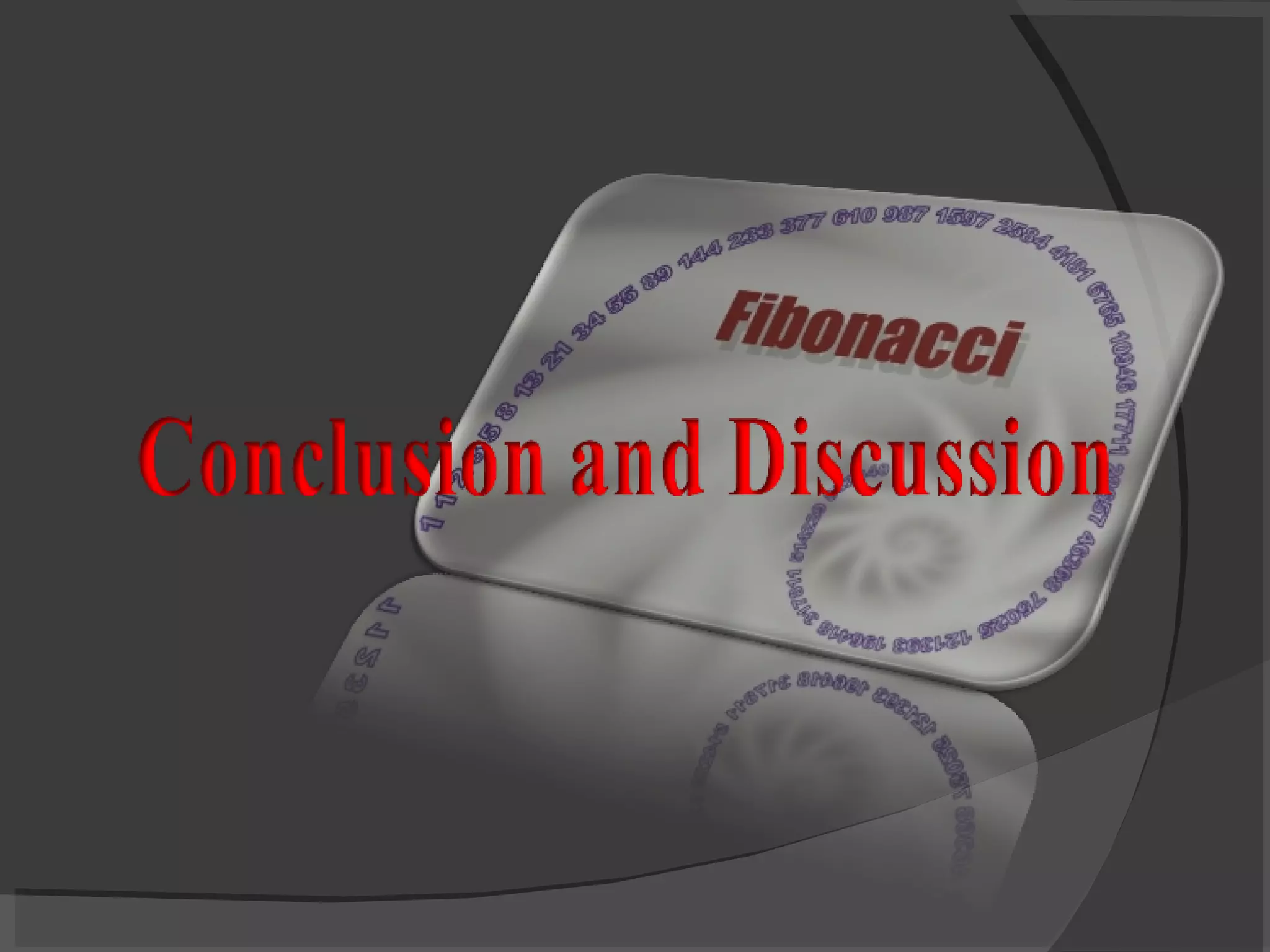 Geometric Representation Of Fibonacci Sequence Ppt