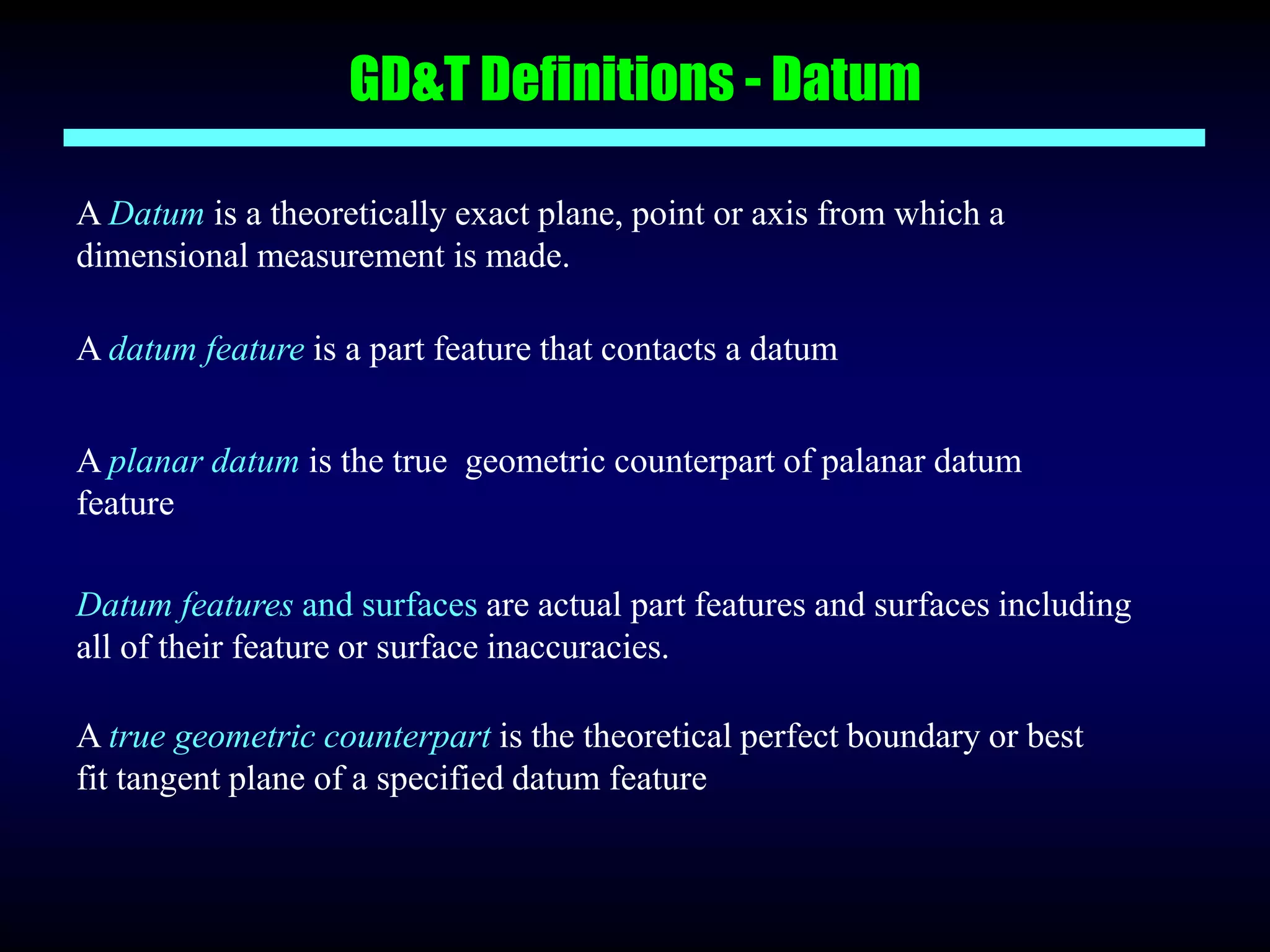Geometrical Dimensioning and Tolerancing | PPT