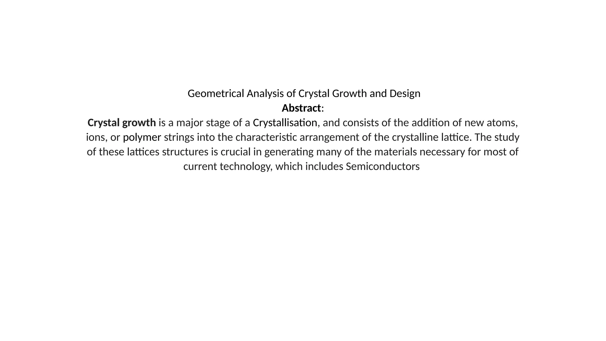 Geometrical Analysis of Crystal Growth and Desin.pptx