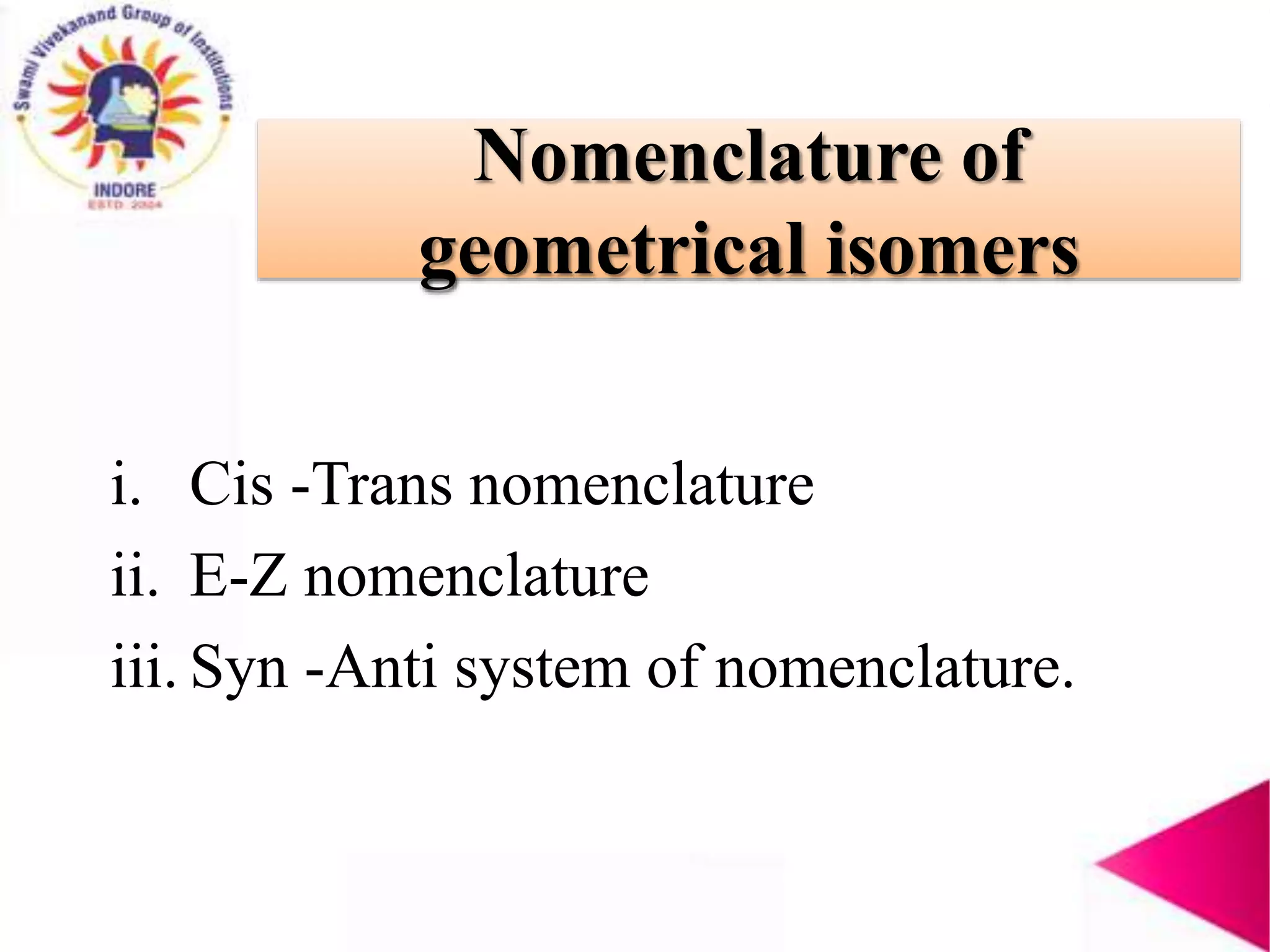 Geometrical isomerism | PPTX