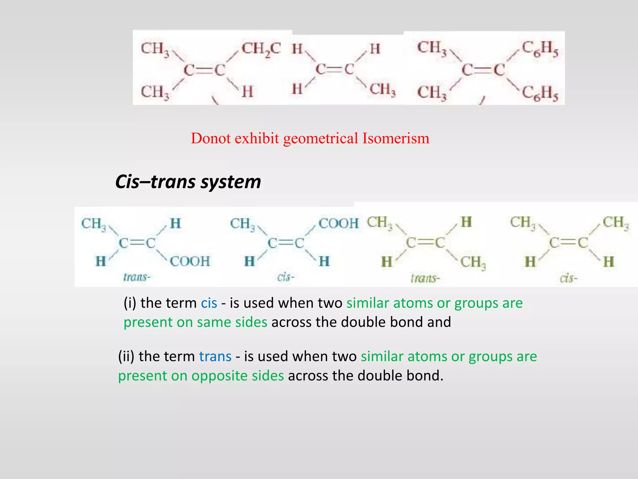 Stereochemistry part 3 Geometrical isomerism | PPT