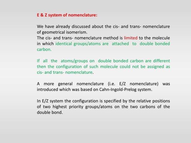 Stereochemistry part 3 Geometrical isomerism | PPT