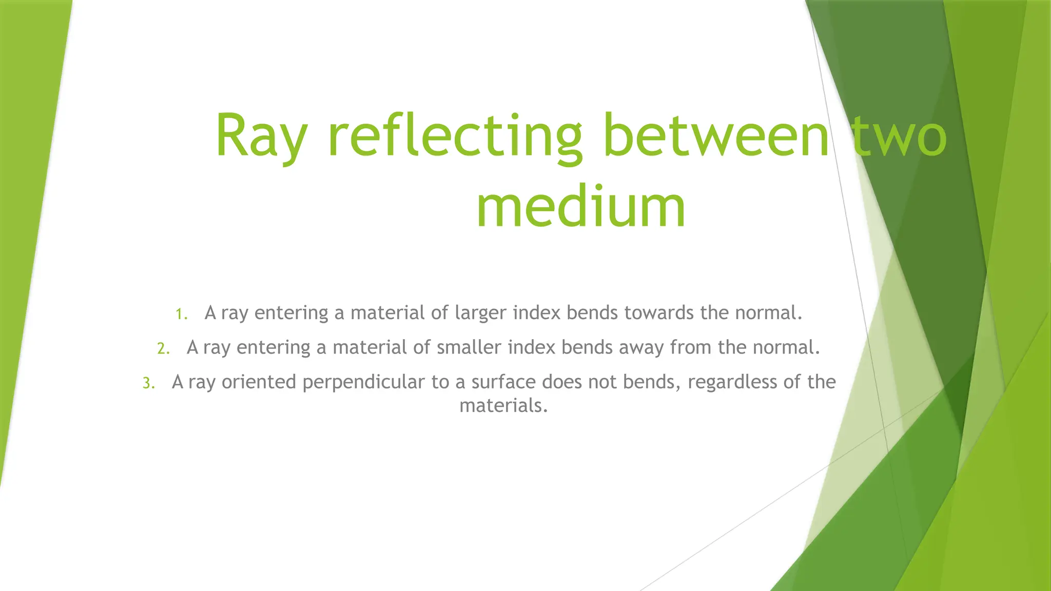 GEOMETRICAL OPTICS (REFRACTION) physical sciences G11 | PPT