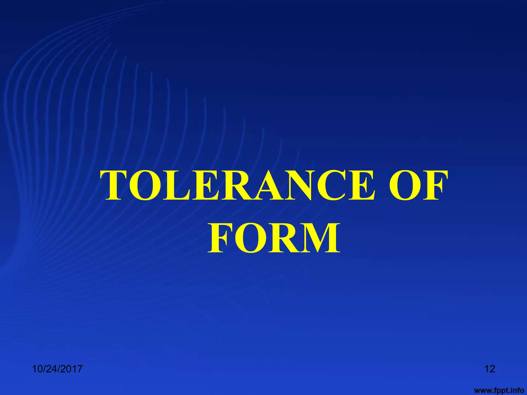 Geometrical tolerance | PPTX